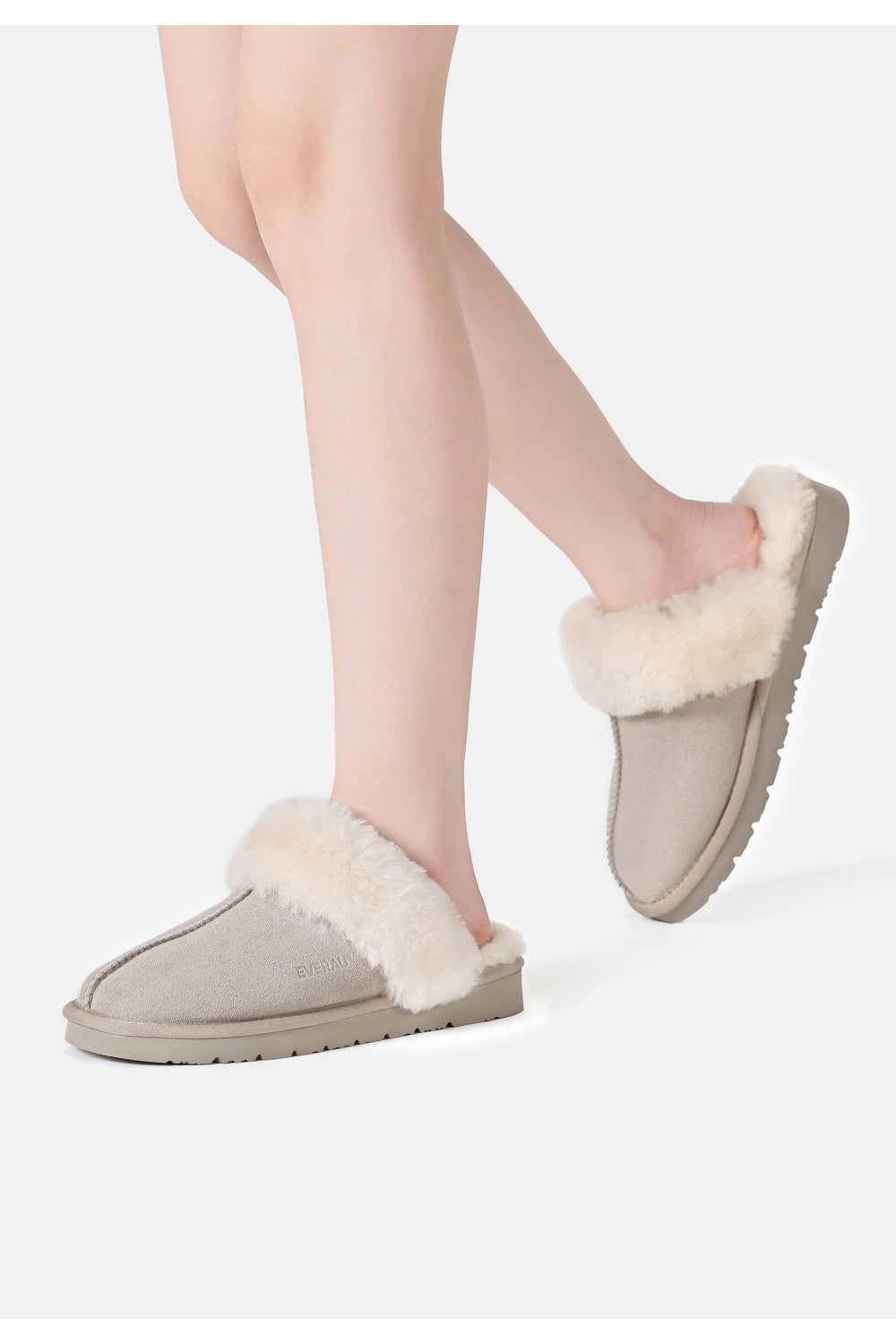 EVER AU Raven Slippers-Goat Grey